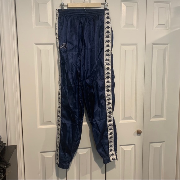 Kappa | Pants & Jumpsuits | Kappa Blue Logo Side Track Pant | Poshmark